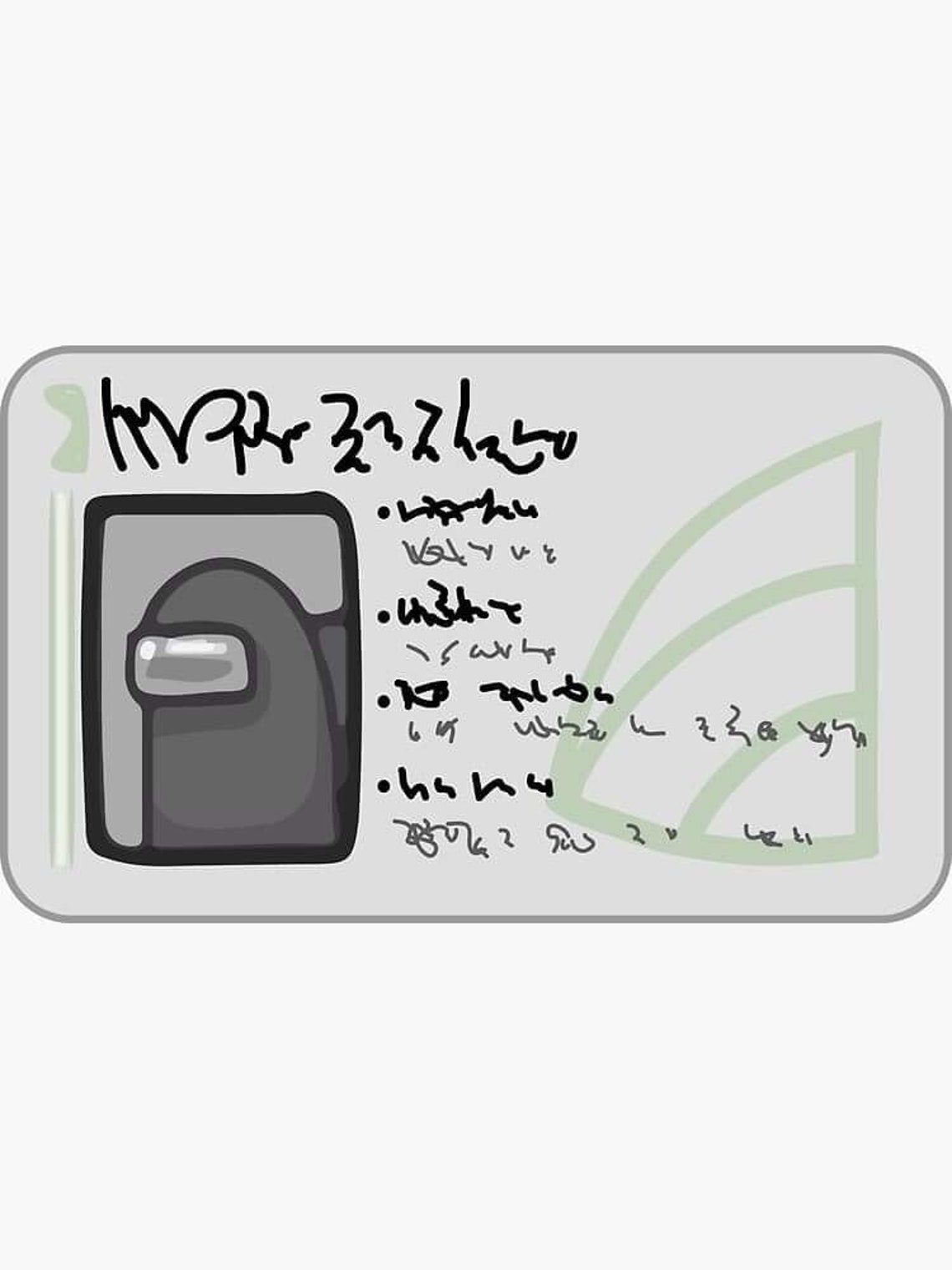 Among us ID card crewmate | Etsy