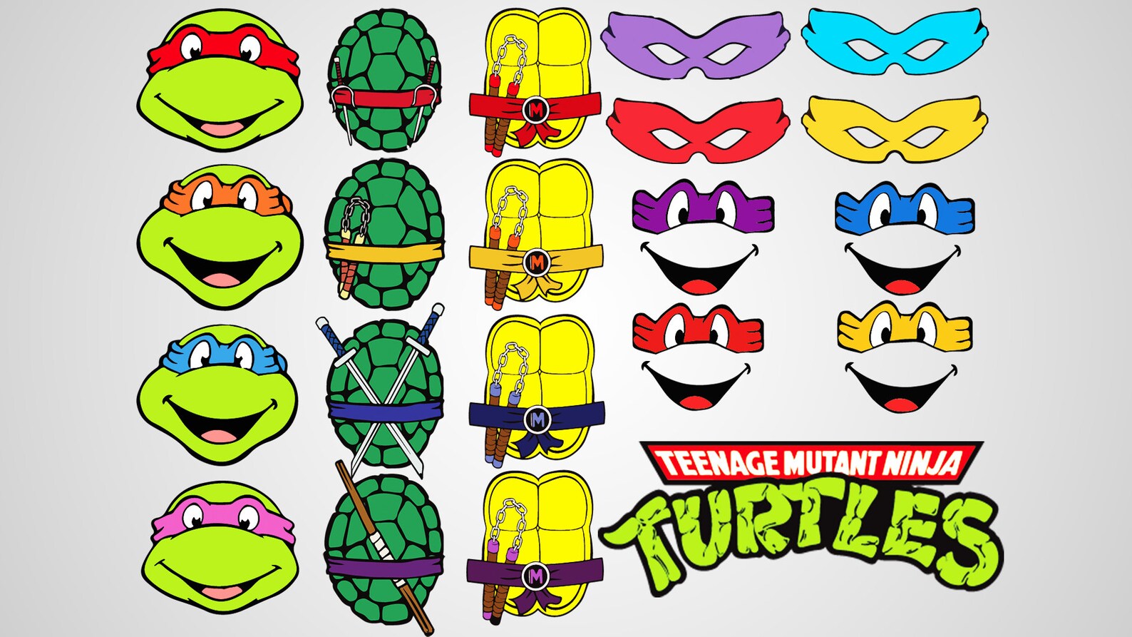 Teenage Mutant Ninja Turtles TMNT SVG Cut Files Cricut | Etsy Hong Kong