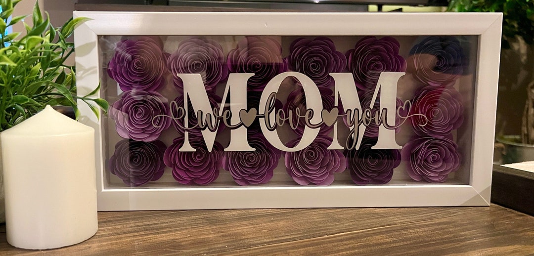Mom Shadow Box Keepsake Heartfelt Shadow Box Sentimental Shadow Frame ...