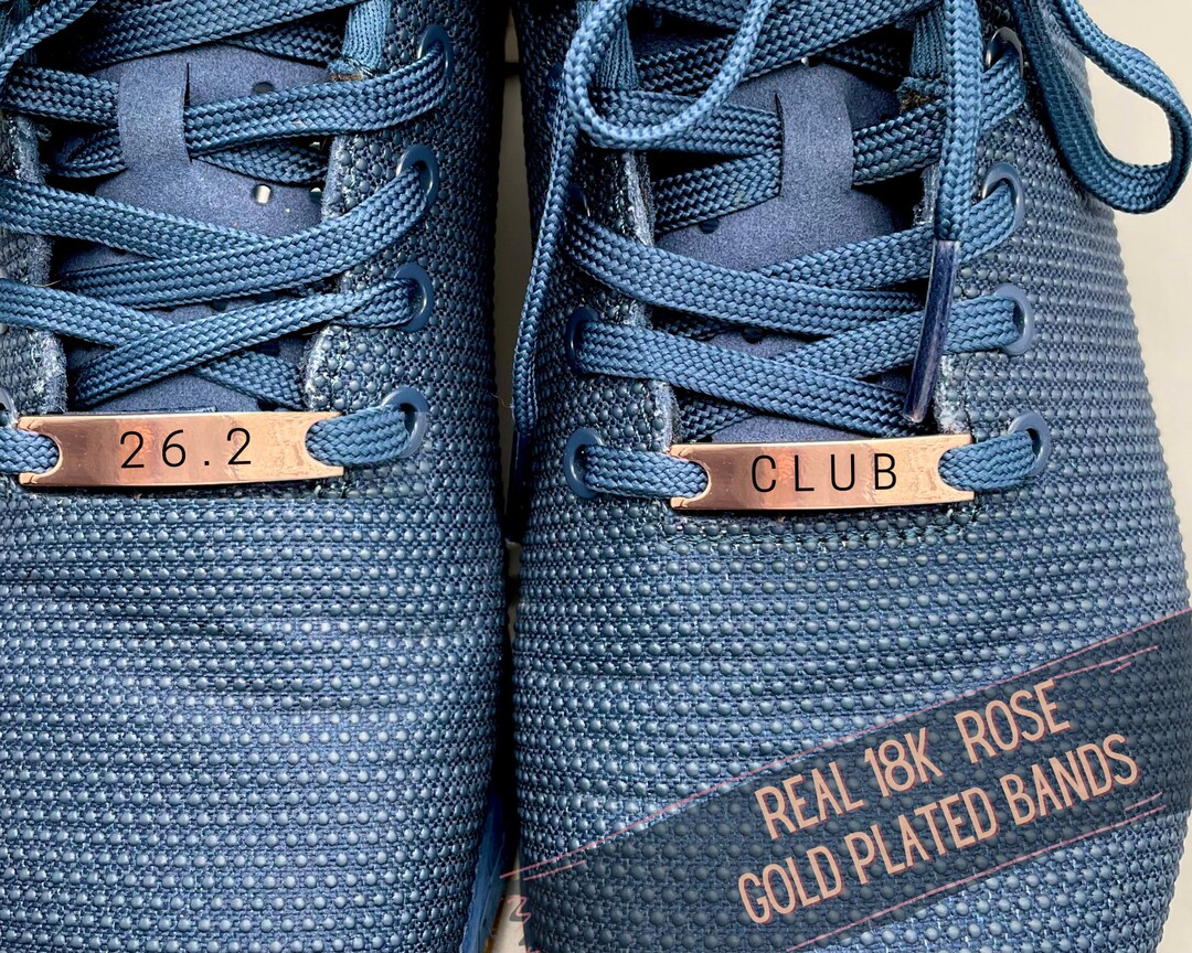 26.2 Club -custom Runner Shoelace Tag- Gold Running Shoe Charm With ...