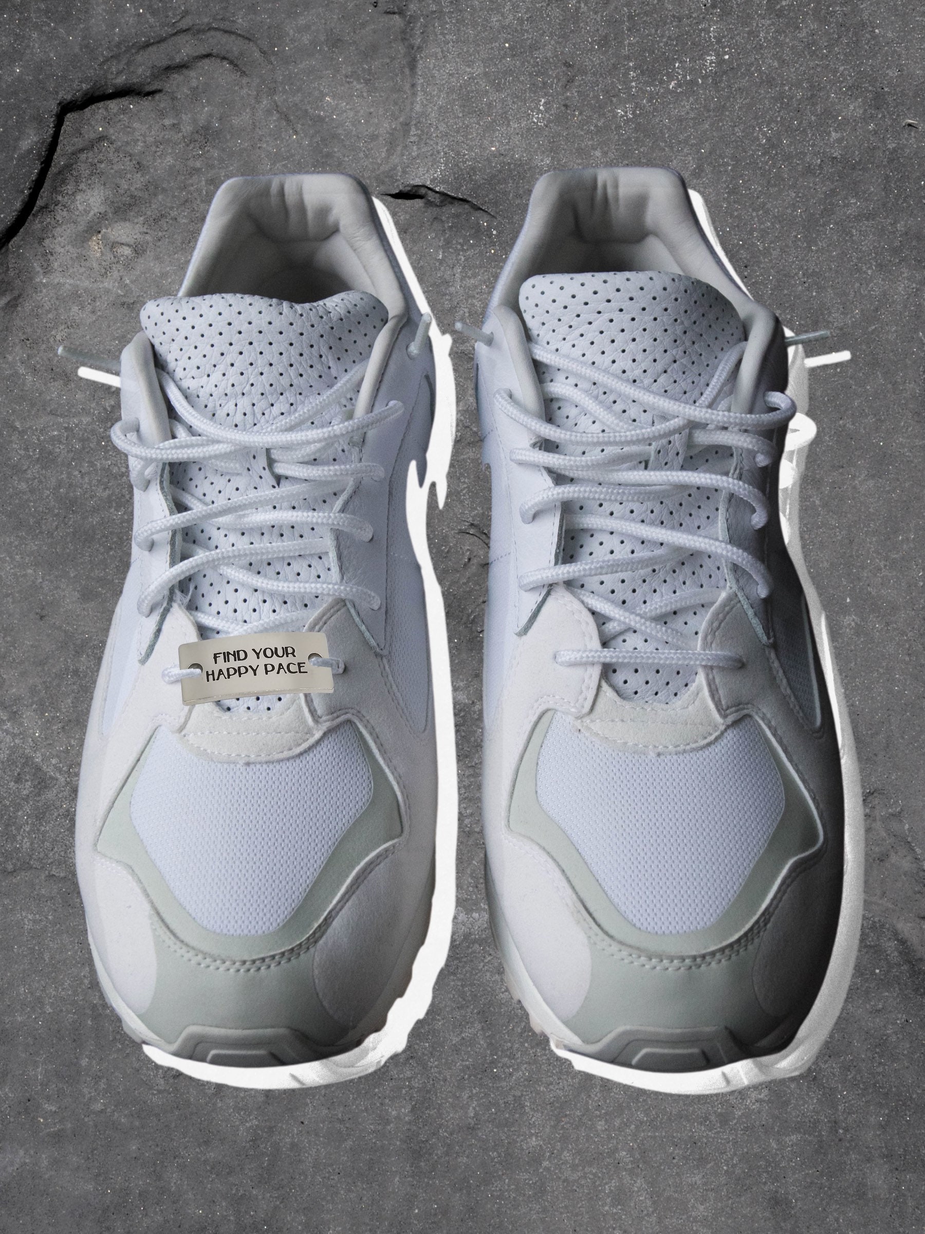 Find Your Happy Pace Custom Running Shoelace Tag Marathon - Etsy