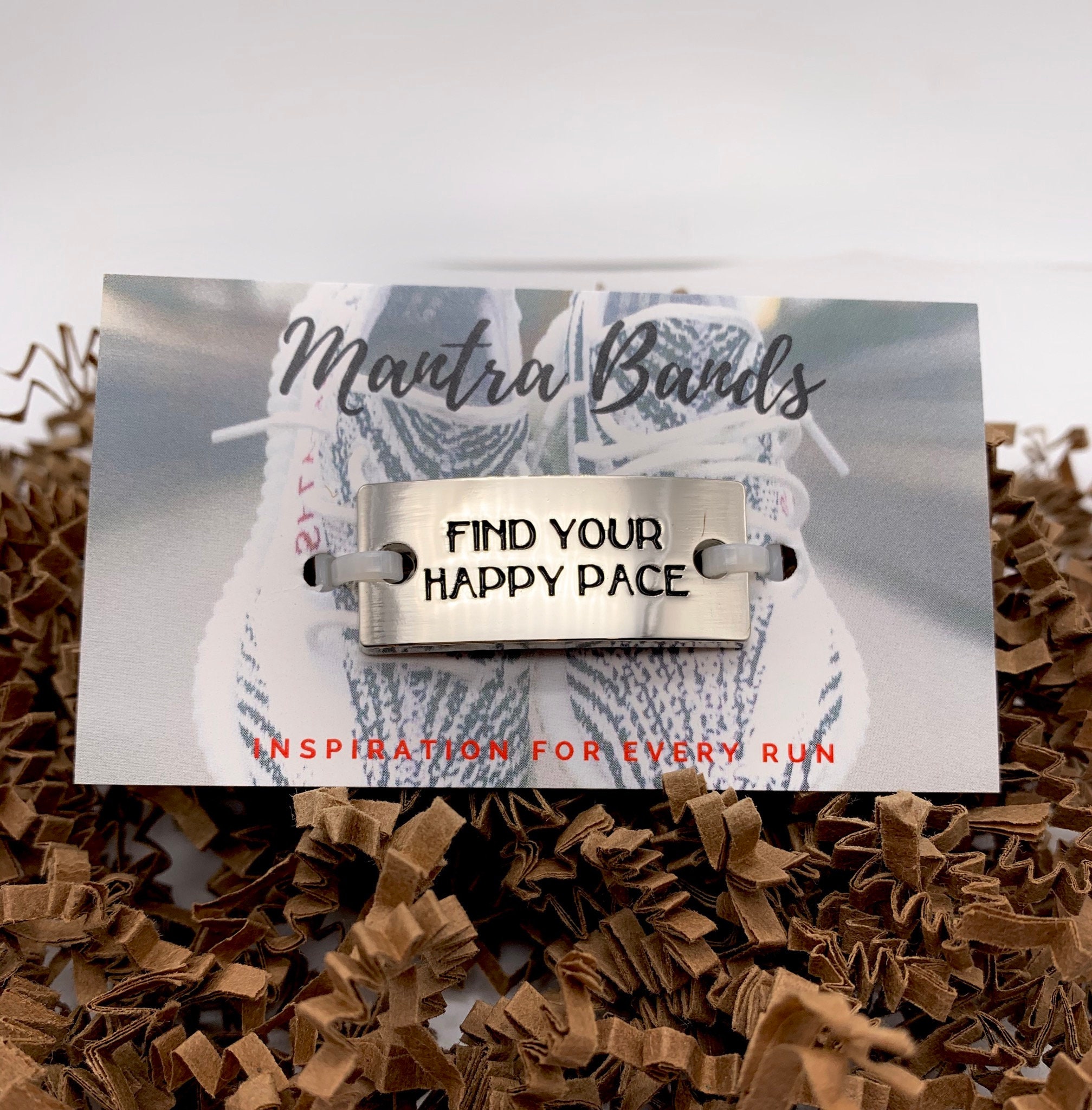 Find Your Happy Pace Custom Running Shoelace Tag Marathon - Etsy