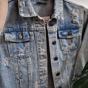 Handmade Colorful Back Design for a Denim Jacket for Girls - Etsy