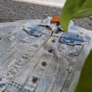 Handmade Colorful Back Design for a Denim Jacket for Girls - Etsy