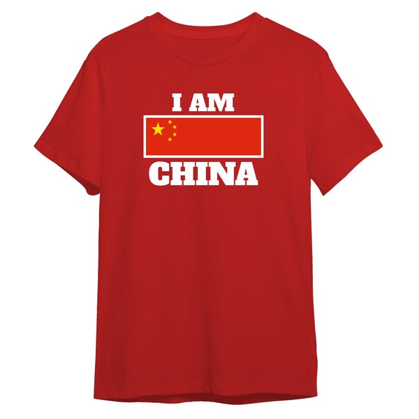 Chinas Flag T Shirt - Etsy