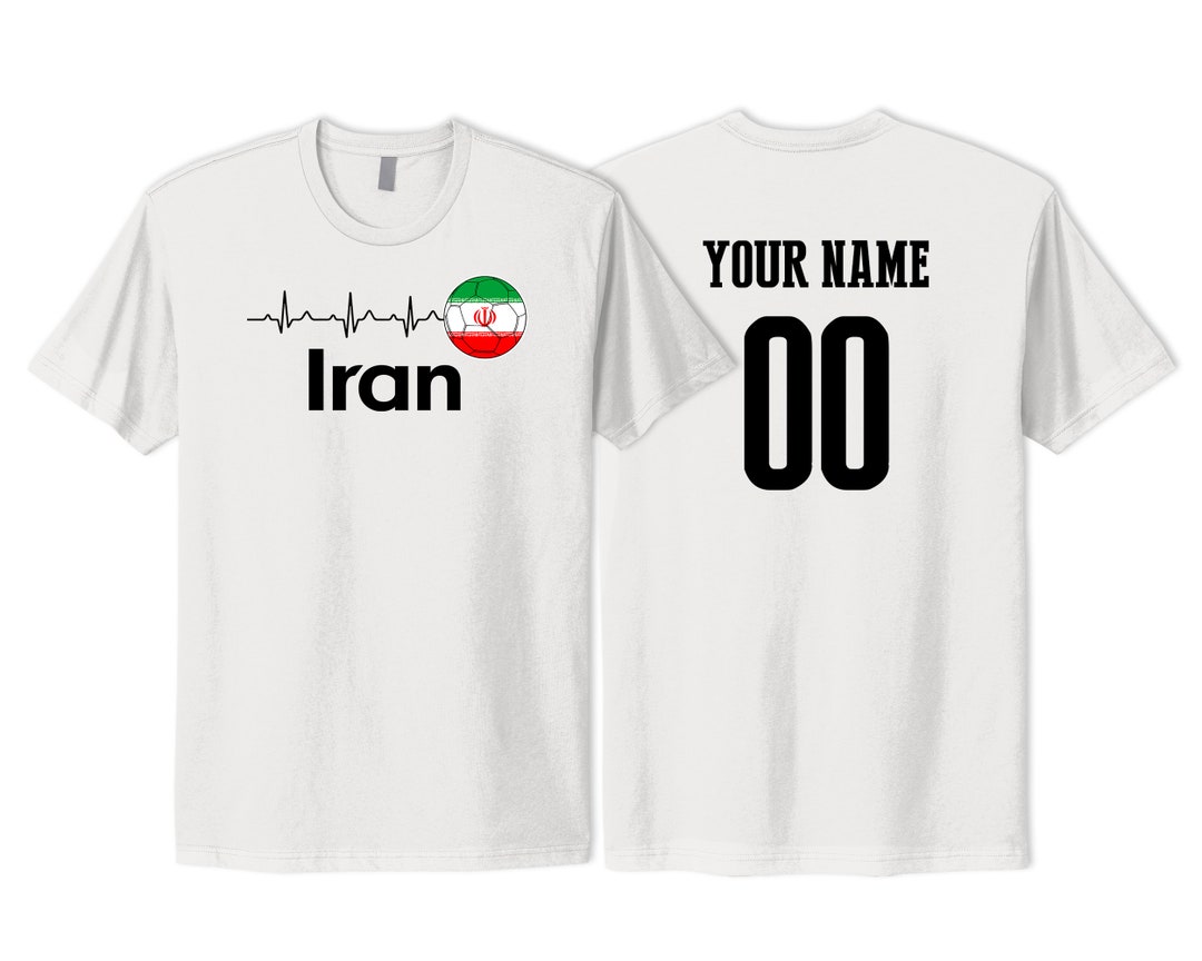 Iran T Shirt Flag Logo National Team Football Female 2023 Custom ...