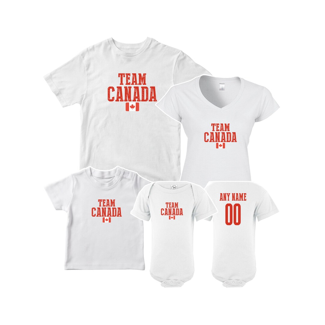 Team Canada T Shirt Matching T-shirt Set Soccer Football Futbol ...