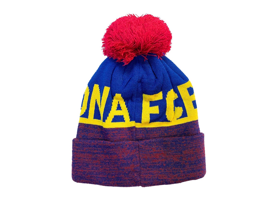 Fc Barcelona Beanie Soccer Hat Cap Winter Football Men's Adults - Etsy