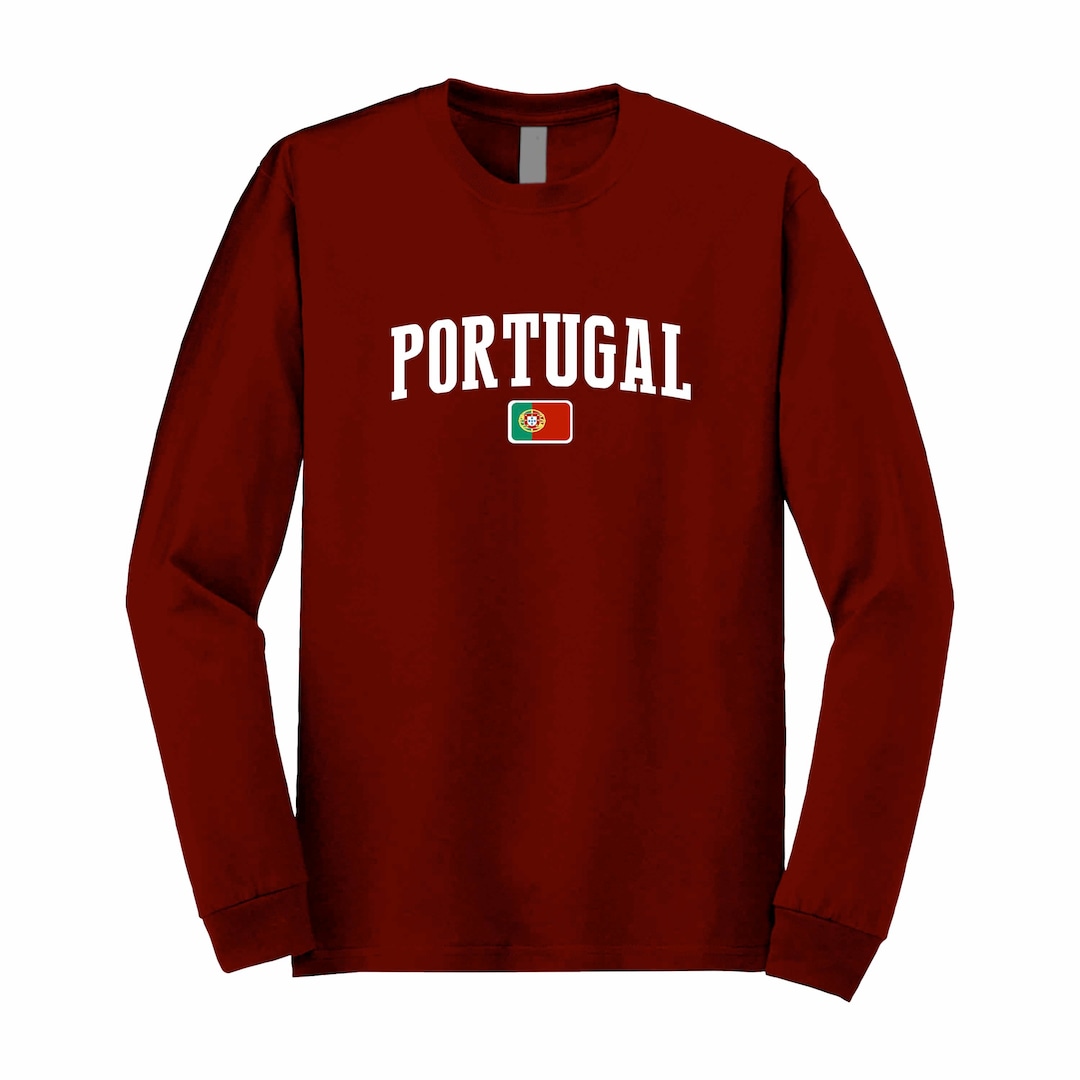 Portugal Soccer National Team Long Sleeve T-shirt Portugal Flag T-shirt ...