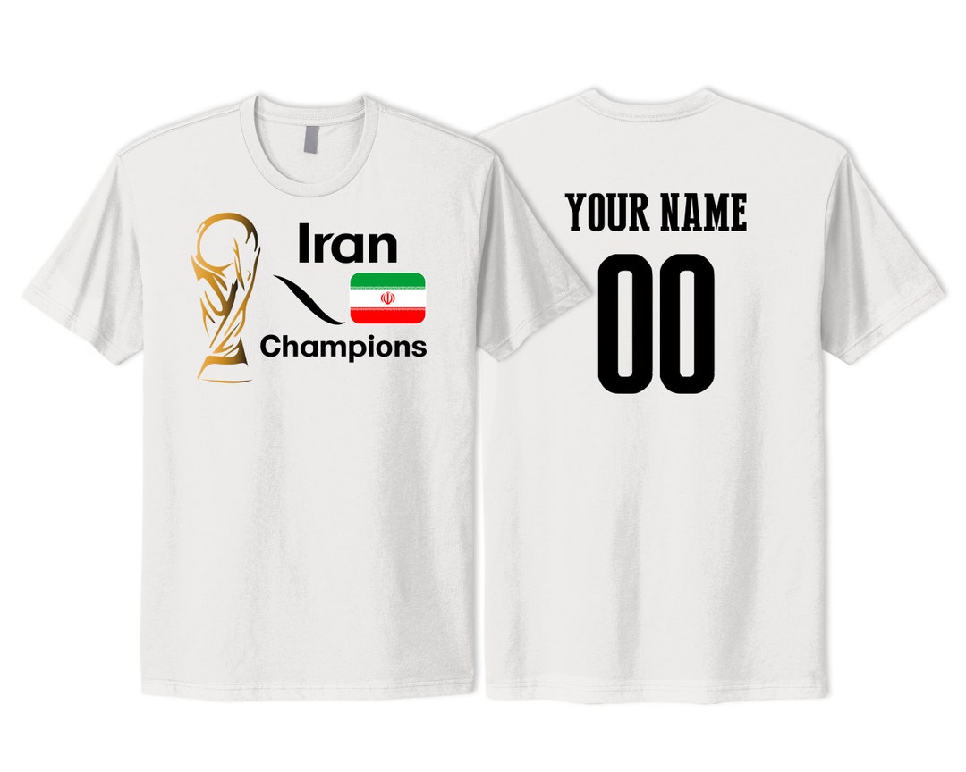 Iran National Team T Shirt Flag Logo Design Soccer Football Female 2023 ...