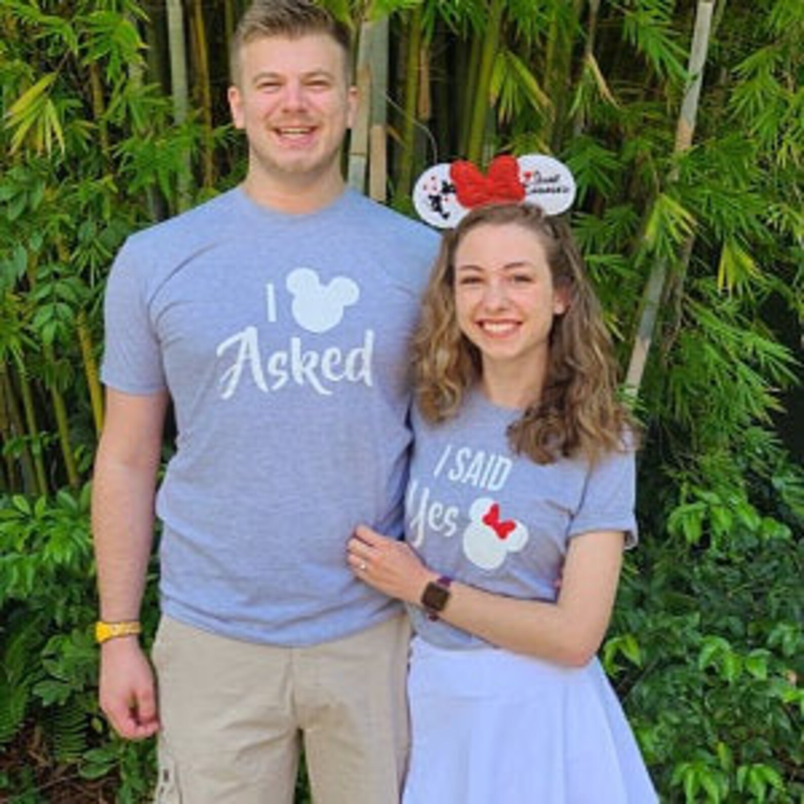 Disney Engagement I Asked I Said Yes Engagement Shirts I - Etsy