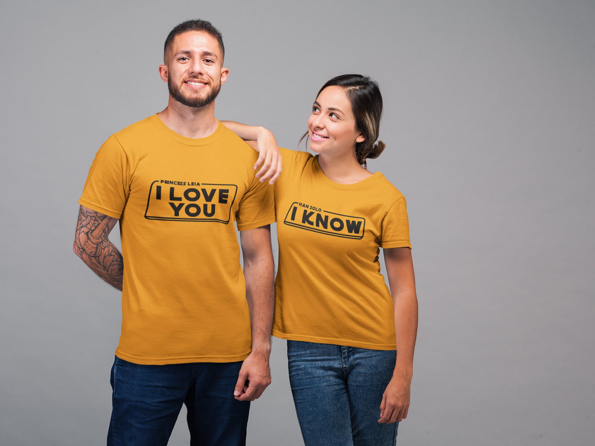 I Love You I Know Star Wars Disney Couples Unisex Shirts - Princess ...