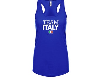 Italian Flag and Shield Junior's Ladies Tank Top AMD_ITA_01 - Etsy