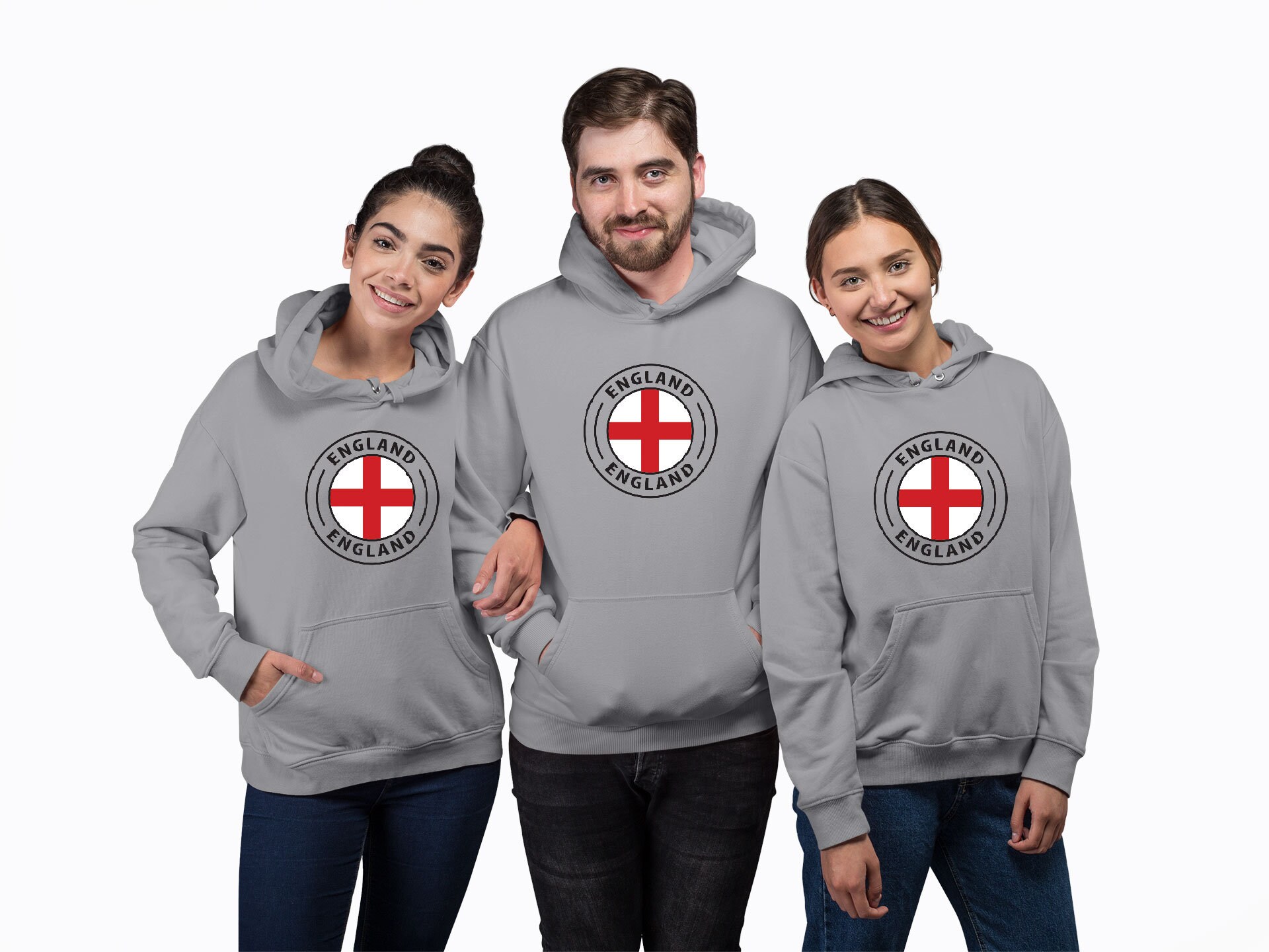 England Team Hoodie Sweatshirt - Adult & Youth Sizes - England National ...