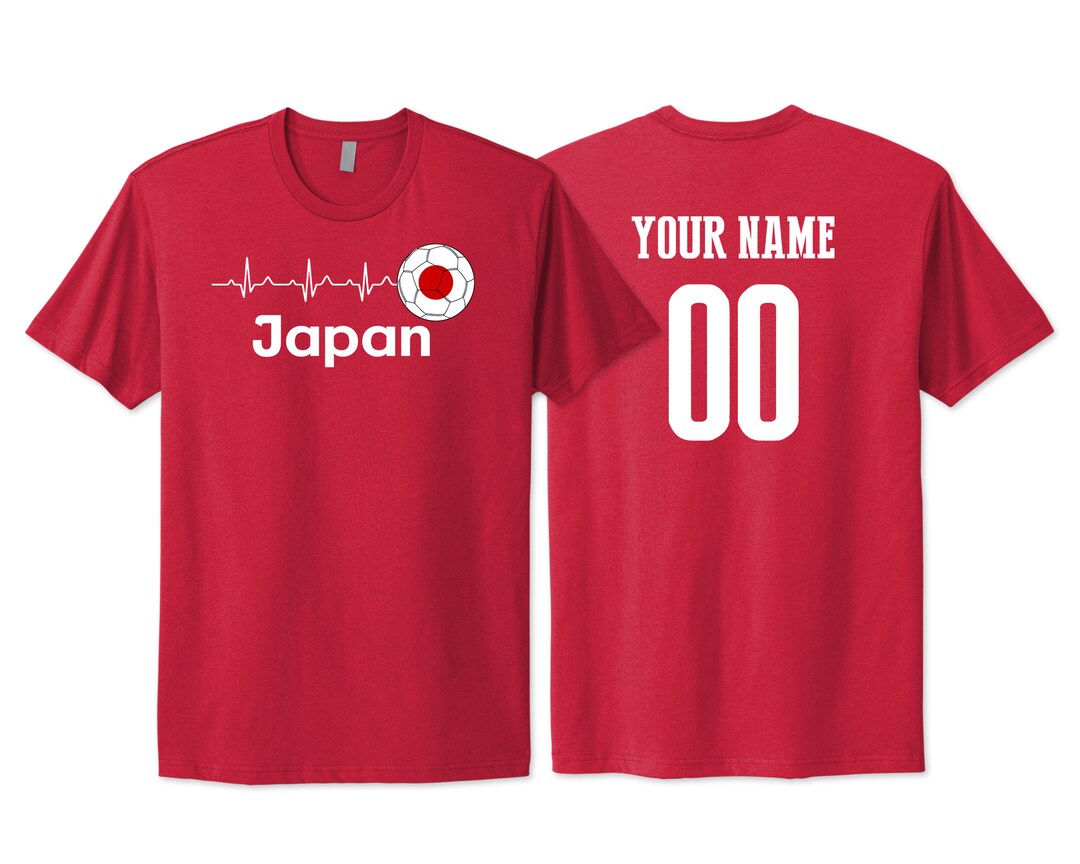 Japan T Shirt Flag Logo National Team Football Female 2023 Custom ...