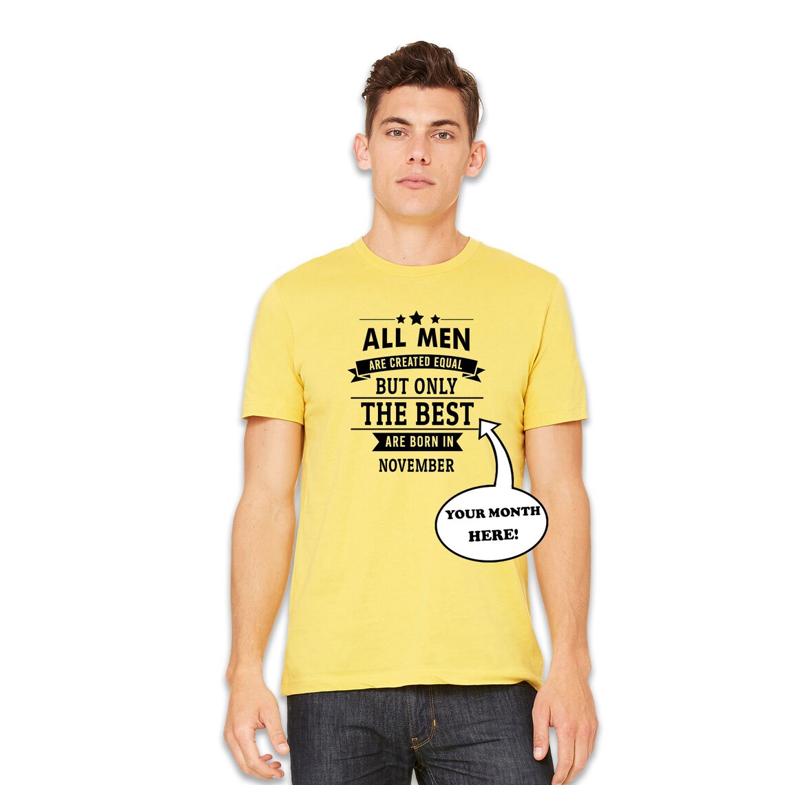 Personalized Birthday Shirt for Men - November Birthday - Born in ...