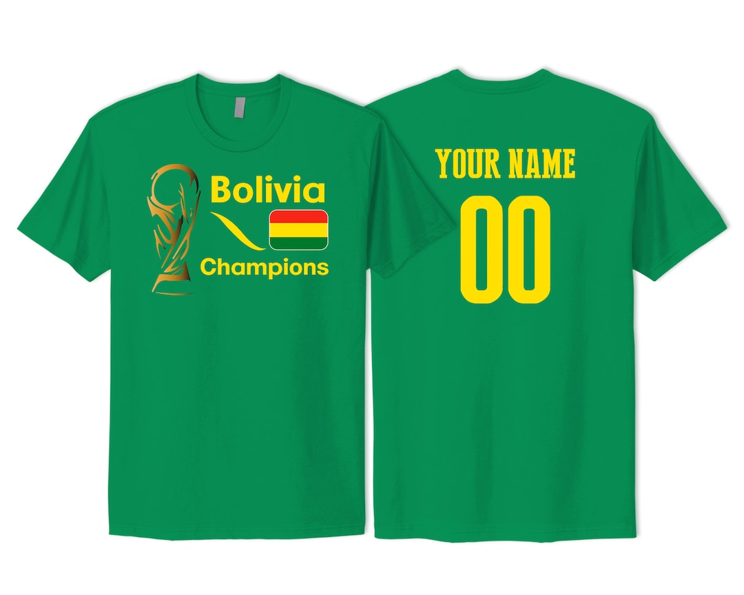 Bolivia National Team T Shirt Flag Logo Design Soccer Football Female ...