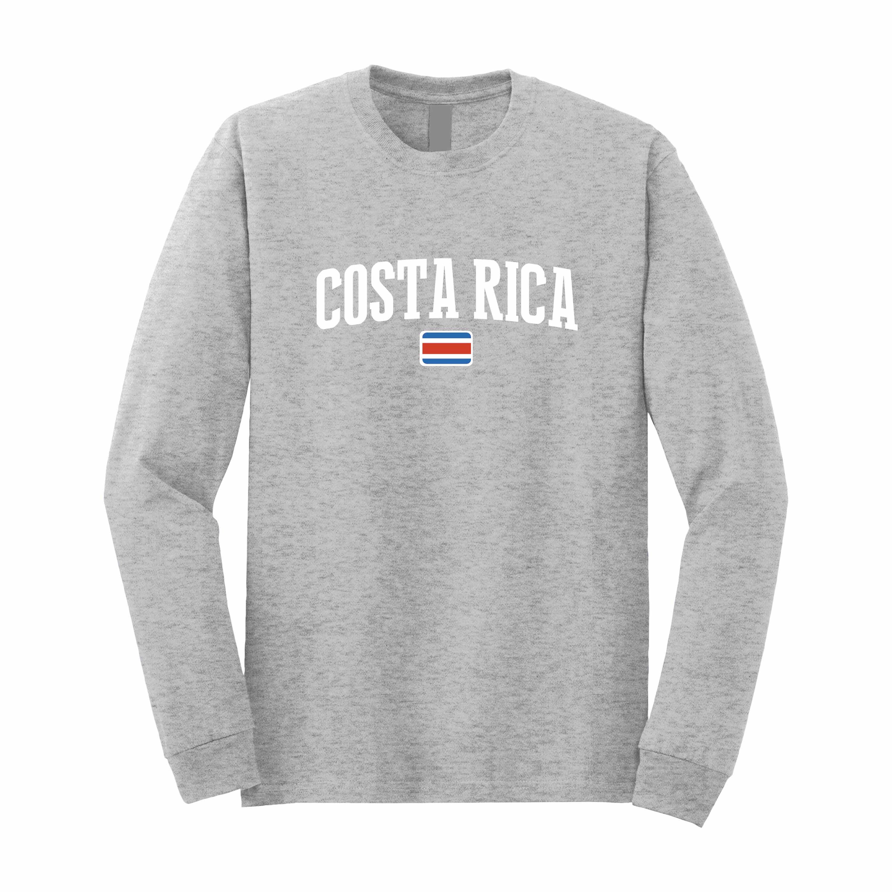 Costa Rica Soccer National Team Long Sleeve T-shirt Costa Rica - Etsy
