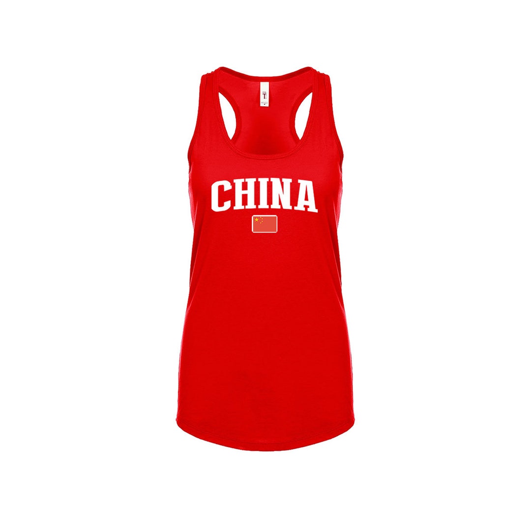 China Tank Top Shirts Women Lady 100% Cotton Tee Any Sports National ...