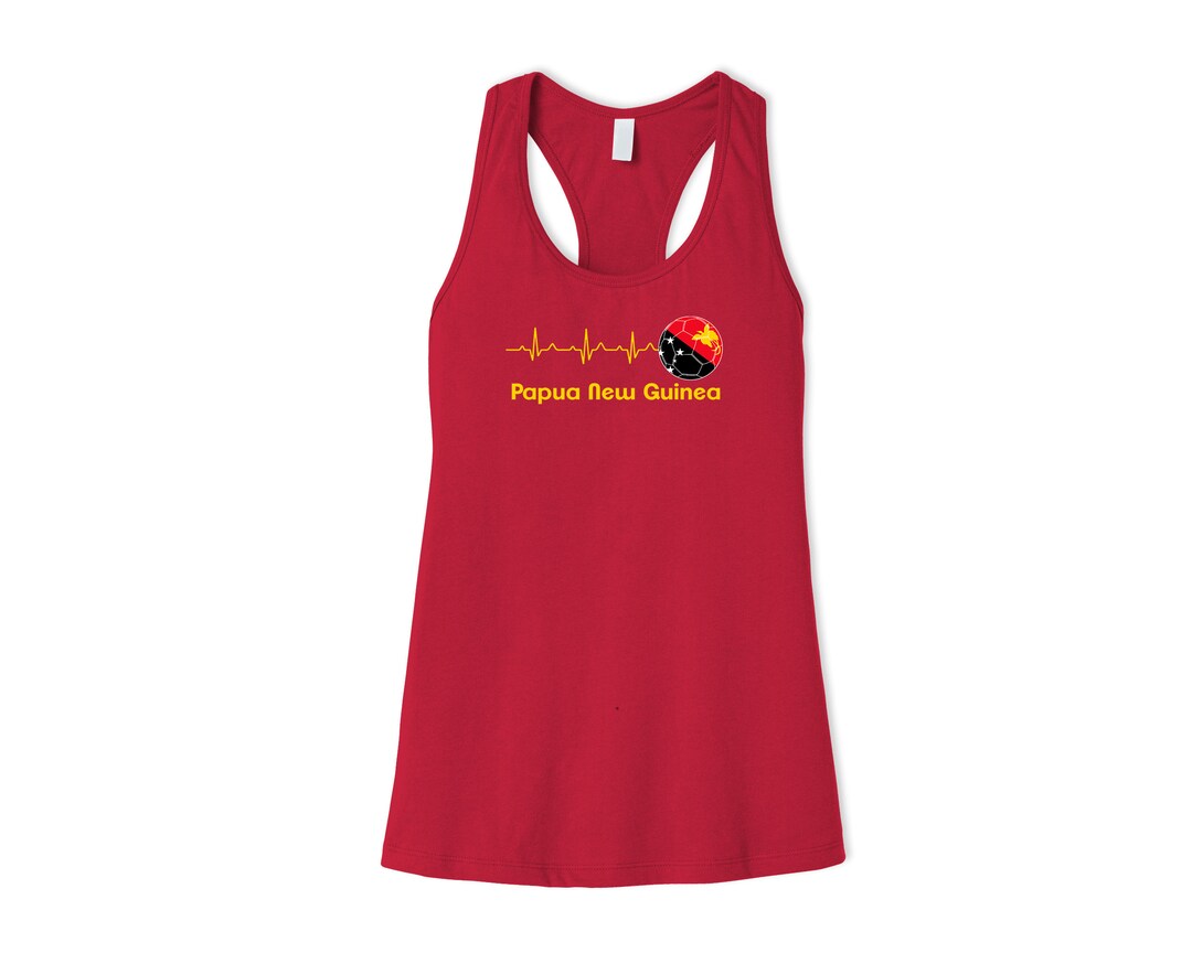 Papua New Guinea National Tank Top Futbol Soccer Flag Colors Design ...