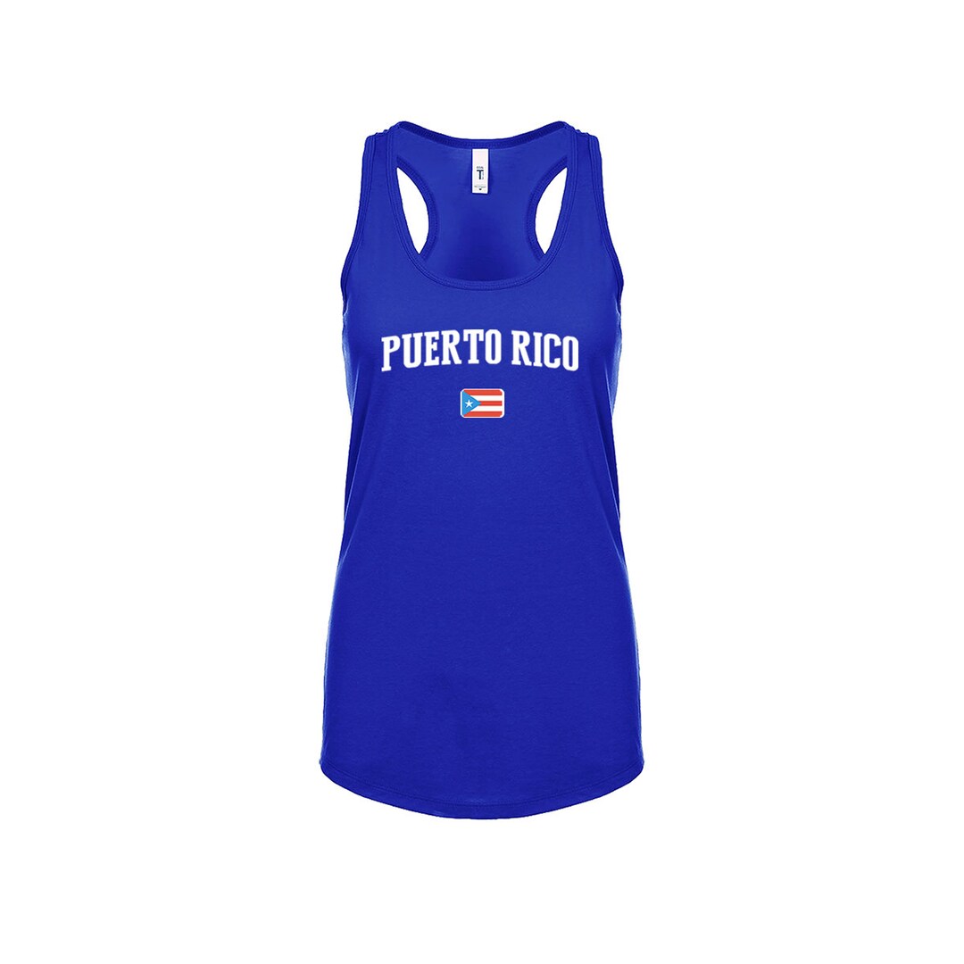 Puerto Rico Tank Top Shirts Women Lady 100% Cotton Tee Any Sports ...
