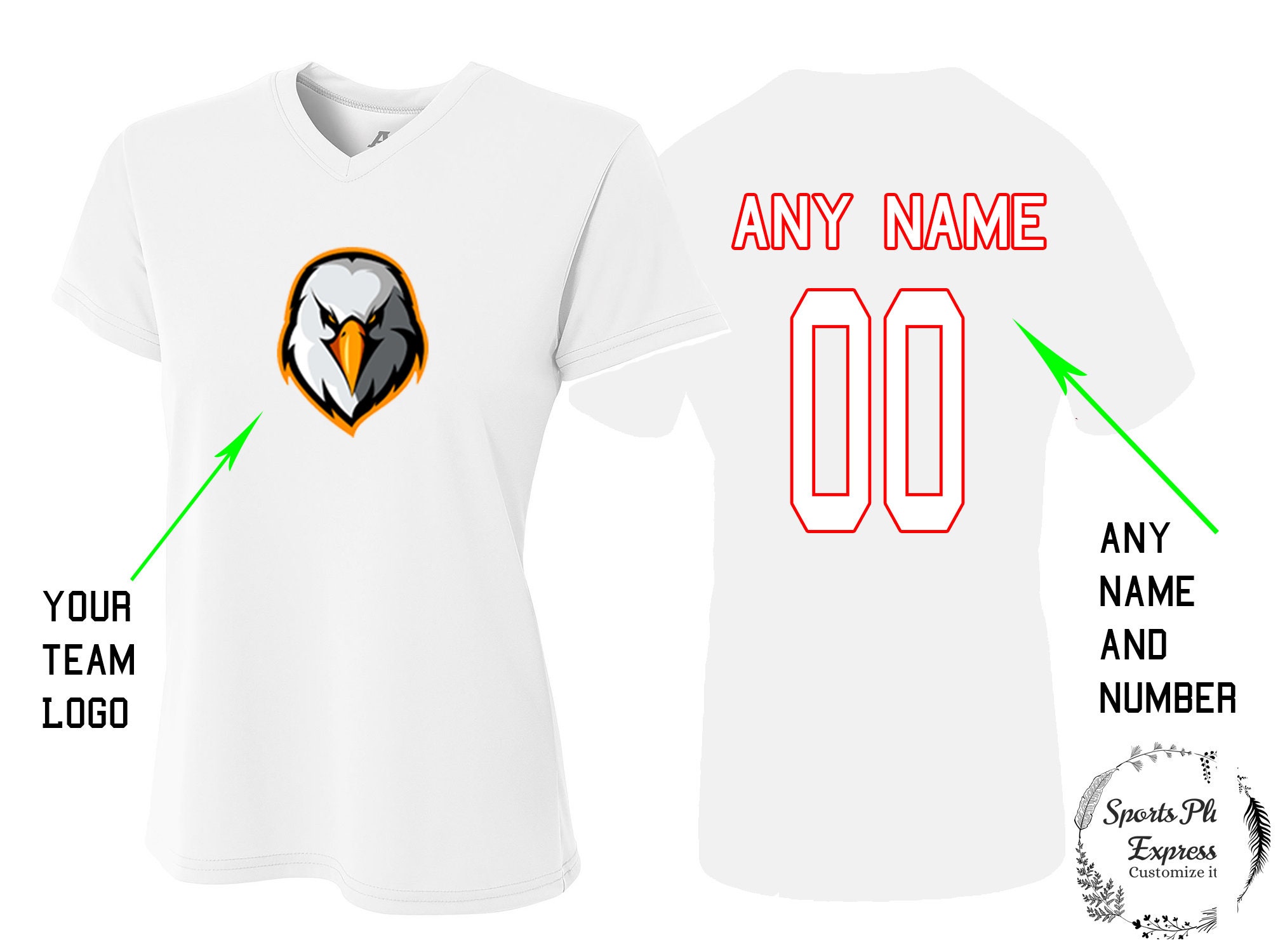 Personalized Sports Jersey Team Shirts Name Number Customized Name and ...