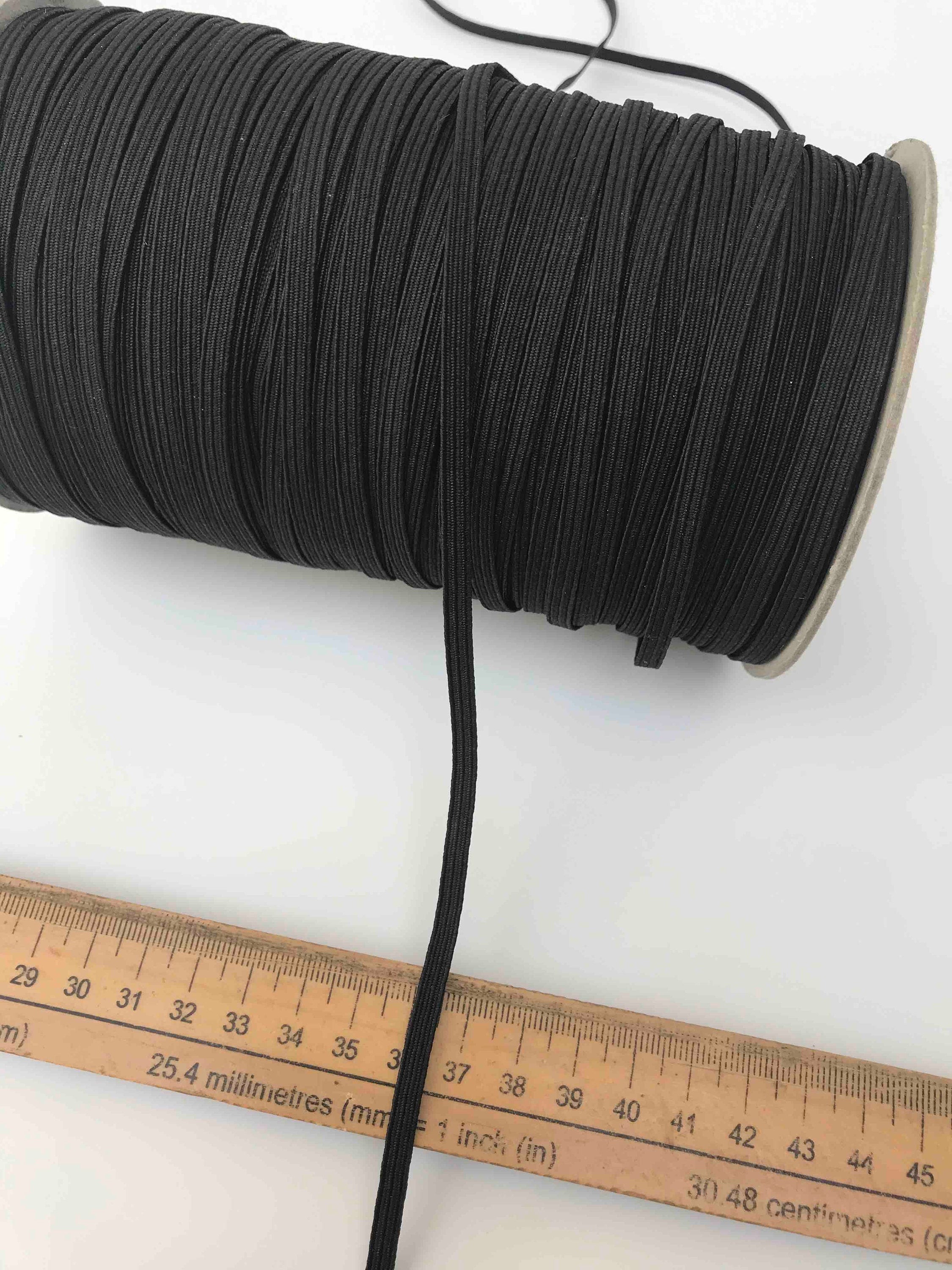 5mm Elastic Cord - Flat Elastic - Black Elastic - Elastic Band ...