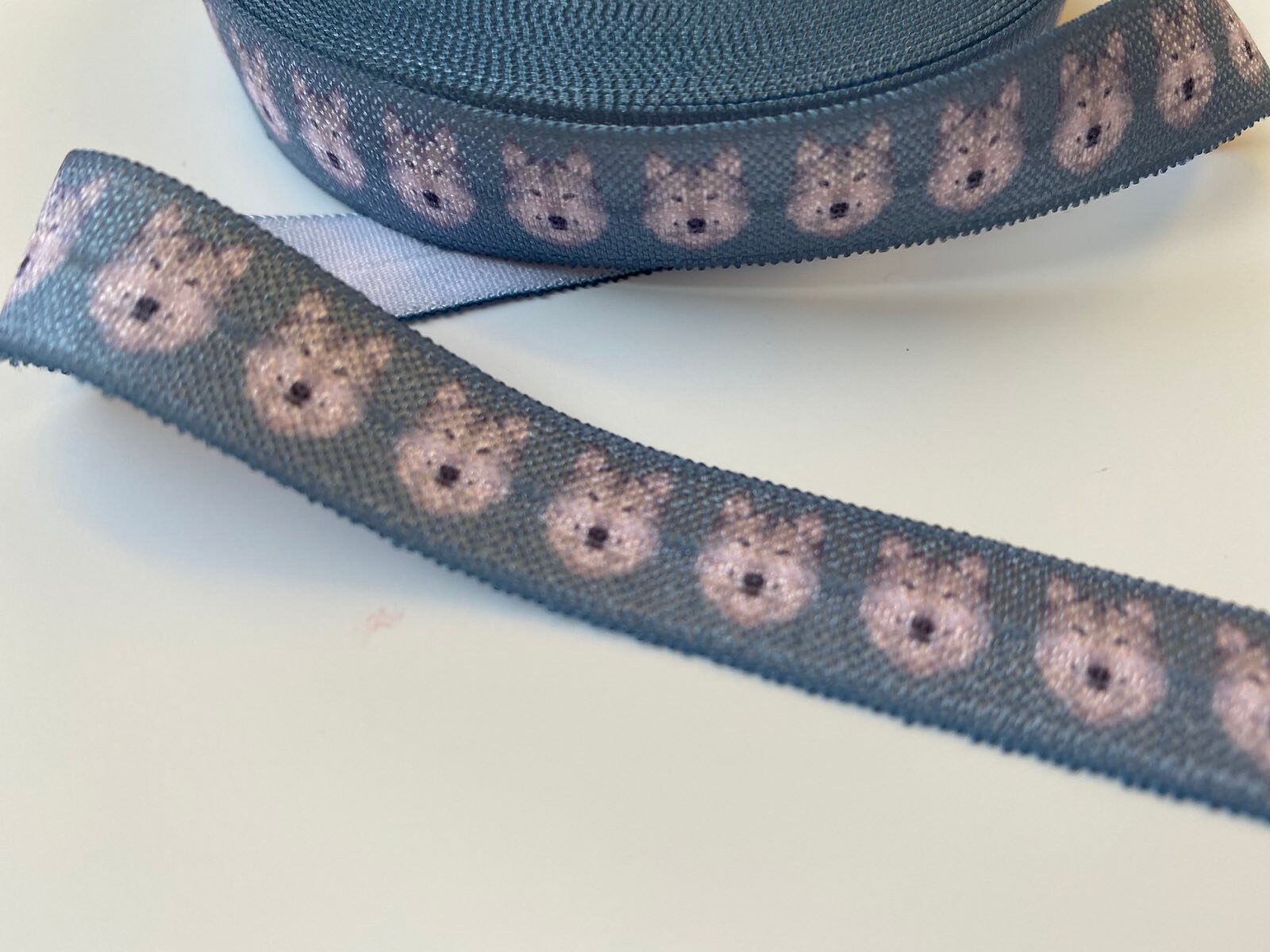 Wolf Fold Over Elastic 16mm Elastic Rubber Band Printed - Etsy