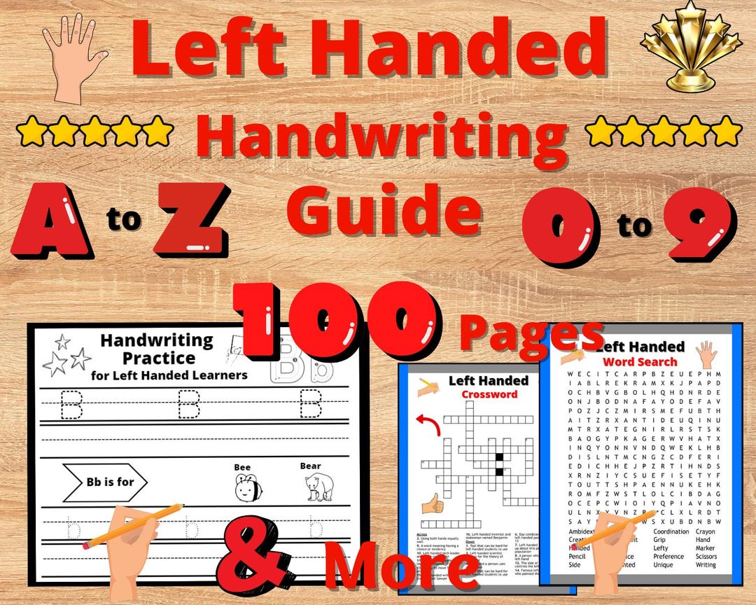 Left Handed Writing Guide, Lefty Activities, Left-handed Guide, A to Z ...