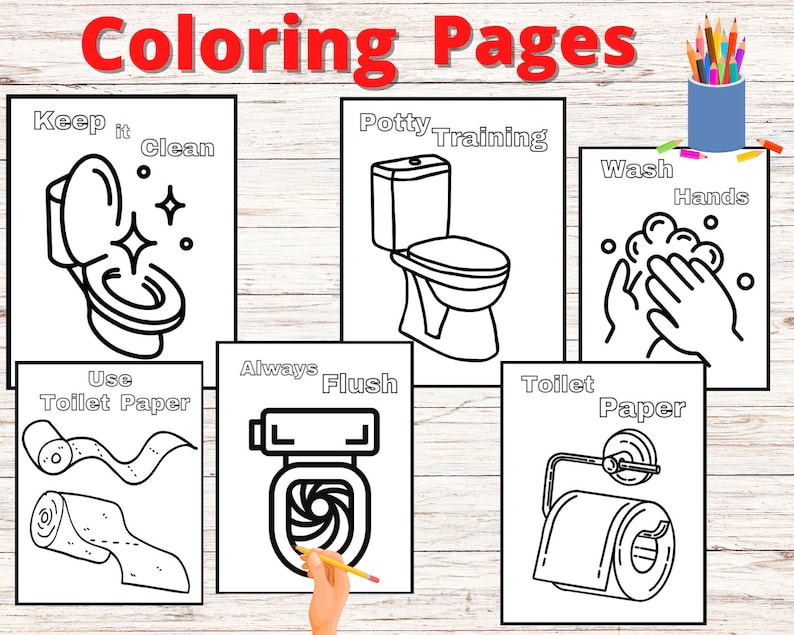 Potty Training Preschool Chart Bundle, Toddler Toilet Train, Potty ...