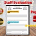 Daycare Staff Evaluation, Preschool Employee Evaluations, Child Care ...