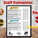 Daycare Staff Evaluation, Preschool Employee Evaluations, Child Care ...