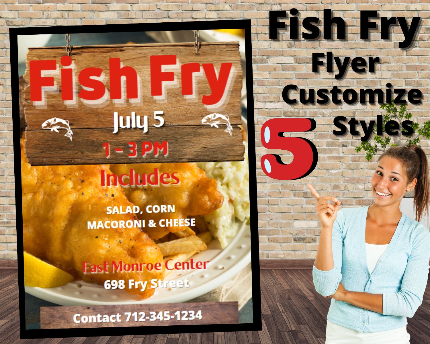 Church Fish Fry Flyer
