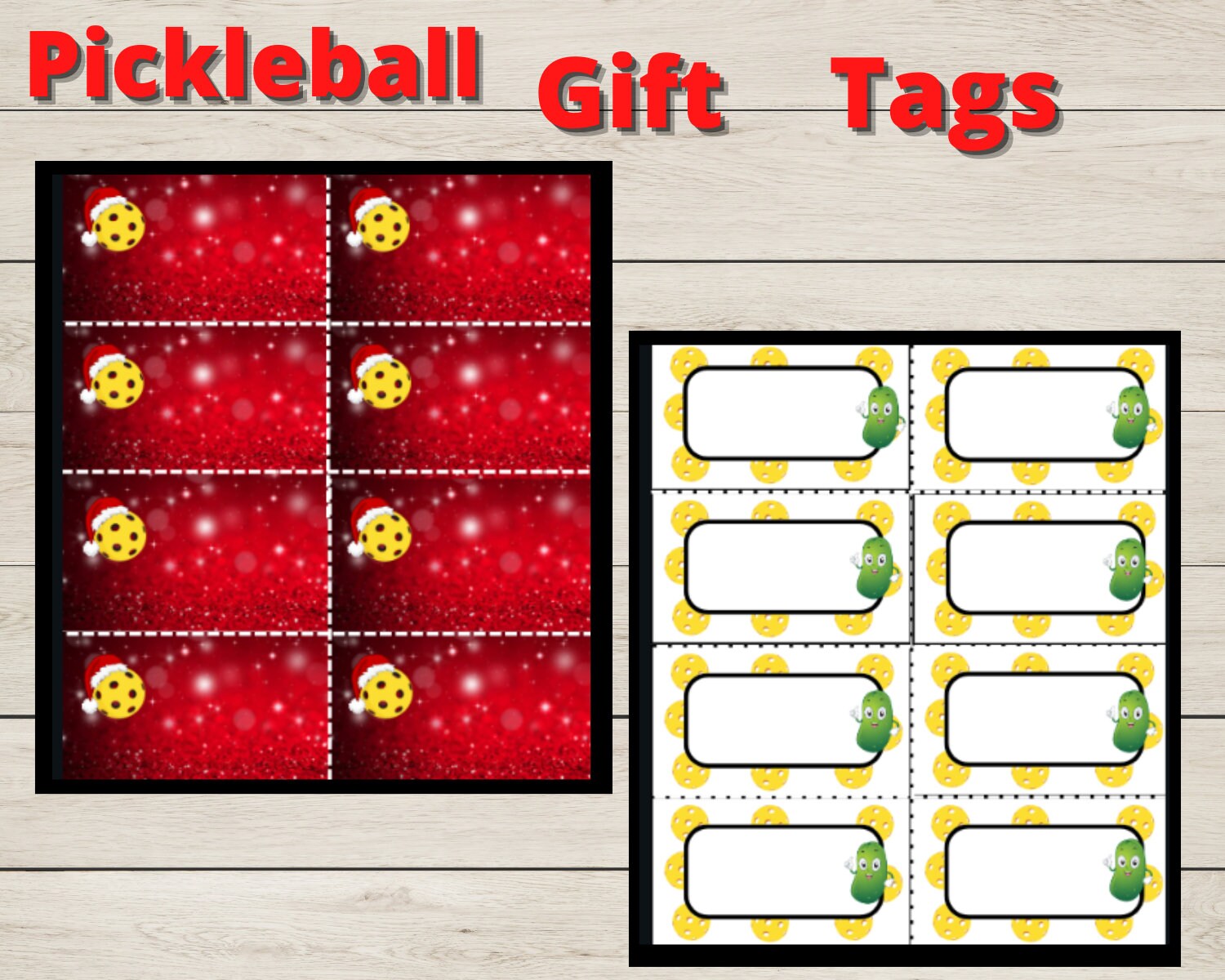 Pickleball Tournament Flyer, Awards, Certificates, Gift Tags, Games ...