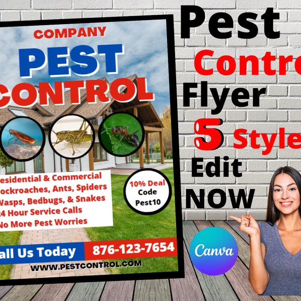 Pest Control Social Posts - Etsy