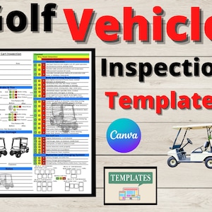Golf Cart Inspection Report Checklist: Rental Check-in PDF - Etsy