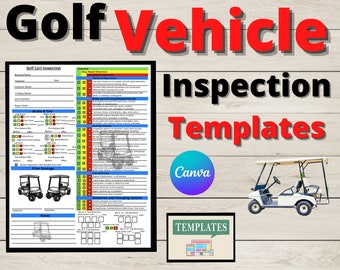 Visual Golf Cart Inspection Report Checklist, Golf Cart Rental Check In ...