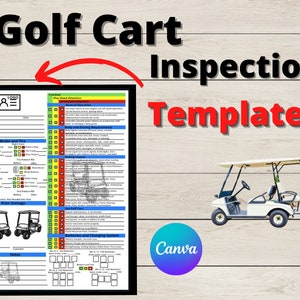 Golf Cart Inspection Report Checklist: Rental Check-in PDF - Etsy