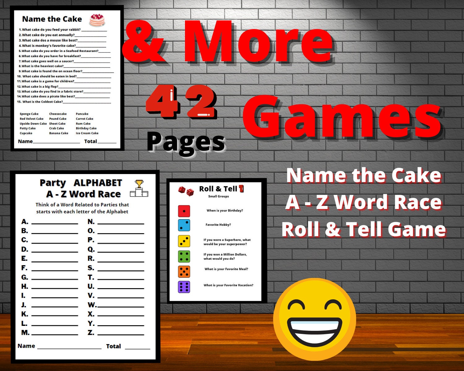 Birthday Party Games Bundle Kids and Teenager Birthday Games - Etsy