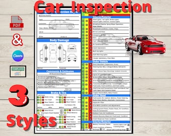 Visual Vehicle Inspection Report Multi-point Inspection Vehicle ...