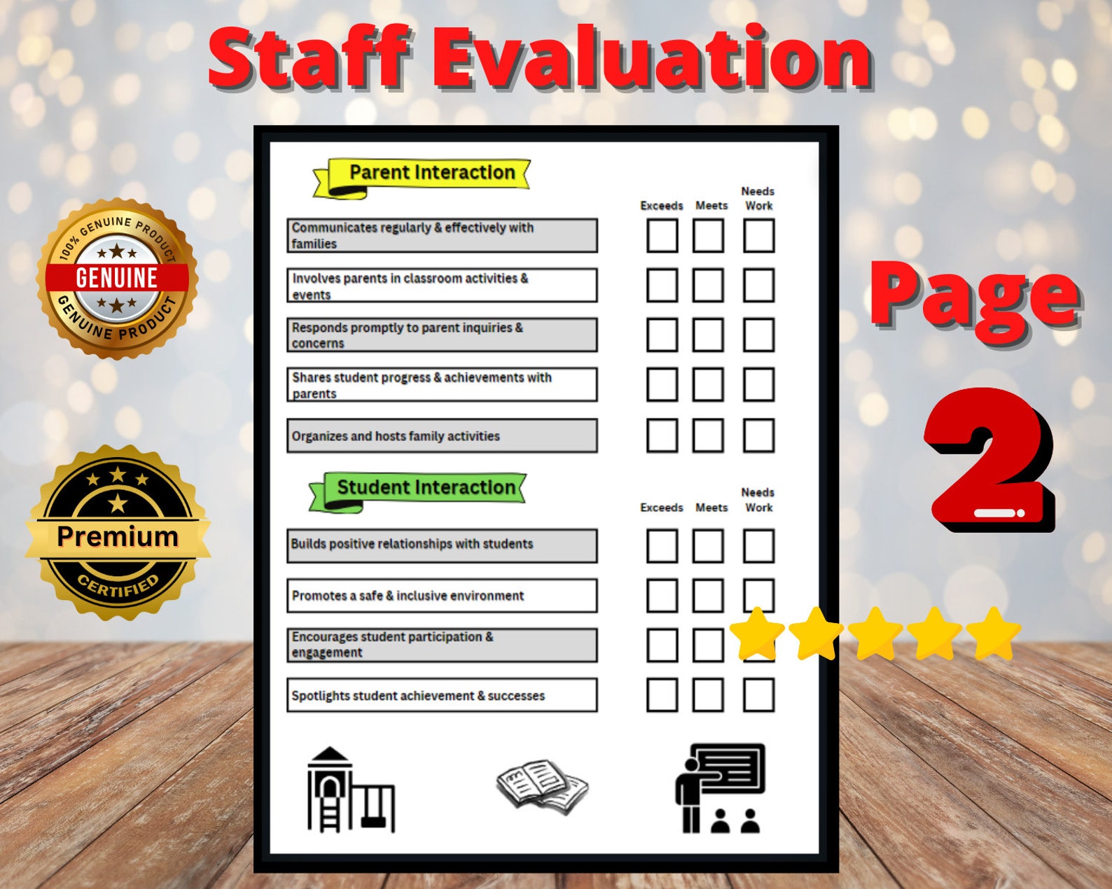 Daycare Staff Evaluation, Preschool Employee Evaluations, Child Care ...