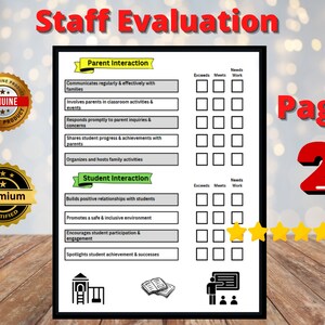 Daycare Staff Evaluation, Preschool Employee Evaluations, Child Care ...