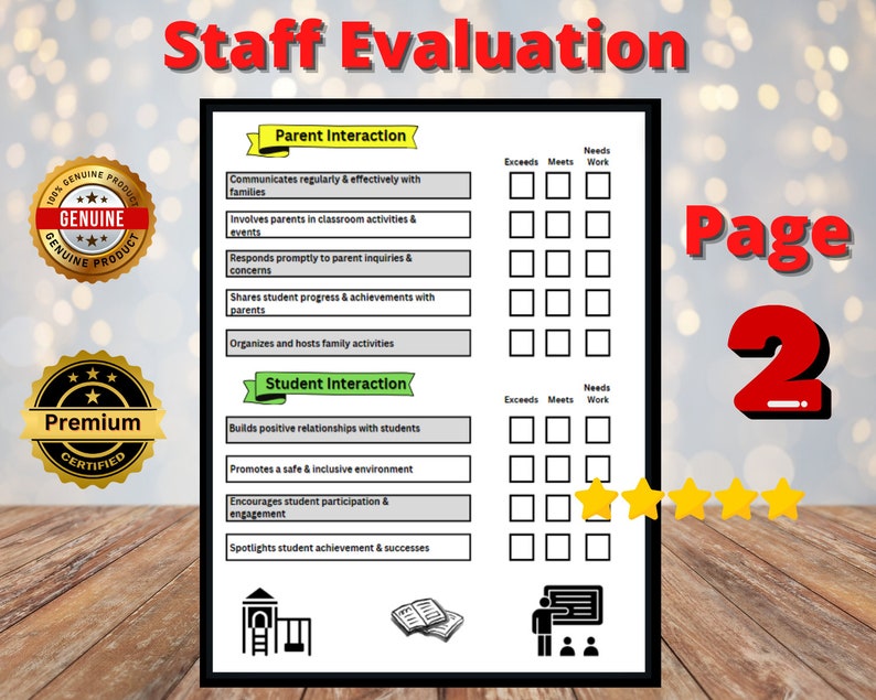 Daycare Staff Evaluation, Preschool Employee Evaluations, Child Care ...