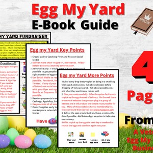 Egg My Yard Easter Fundraiser Flyer Template Bundle - Etsy