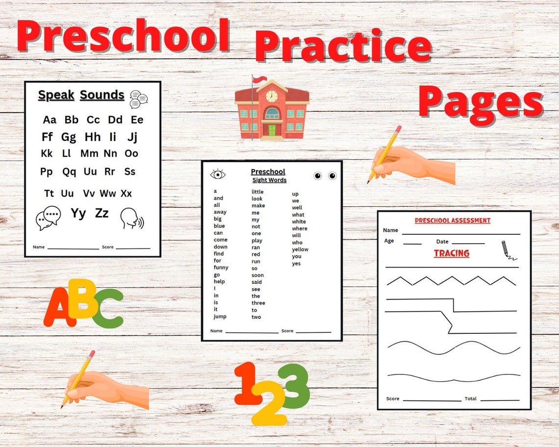 Printable Preschool Assessment Worksheets Activity Homeschool Post ...