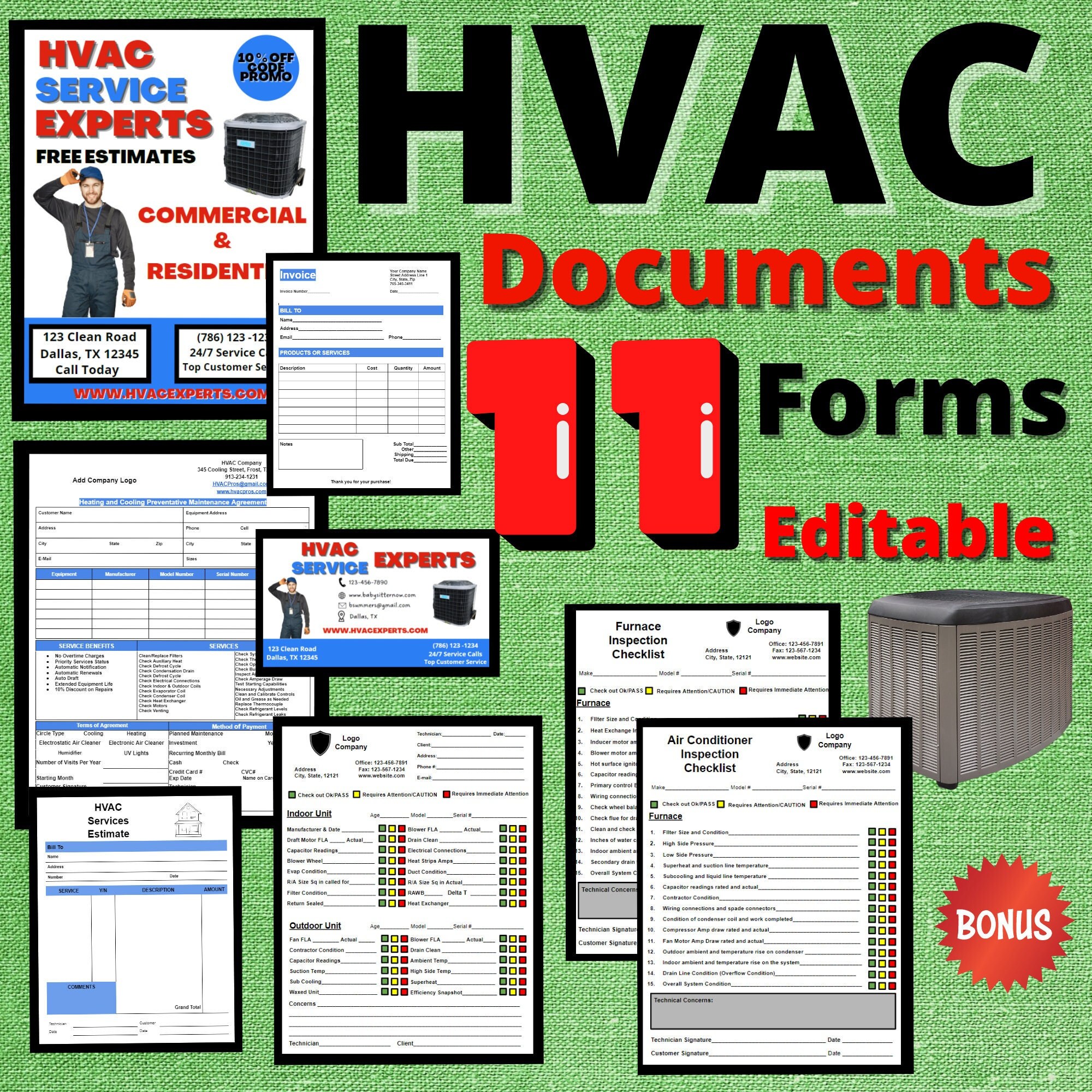Hvac Flyers Template - Etsy