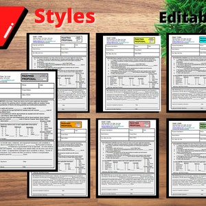 Editable Interior Painting Paint Proposal Template - Etsy