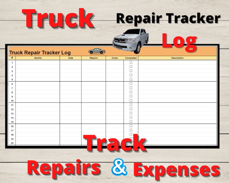 Truck Inspection Report: Editable Checklist Template PDF & Canva - Etsy