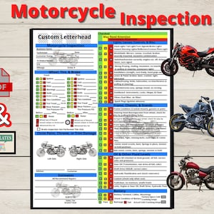 Motorcycle Inspection Report, Multi Point Motorcycle Inspection ...