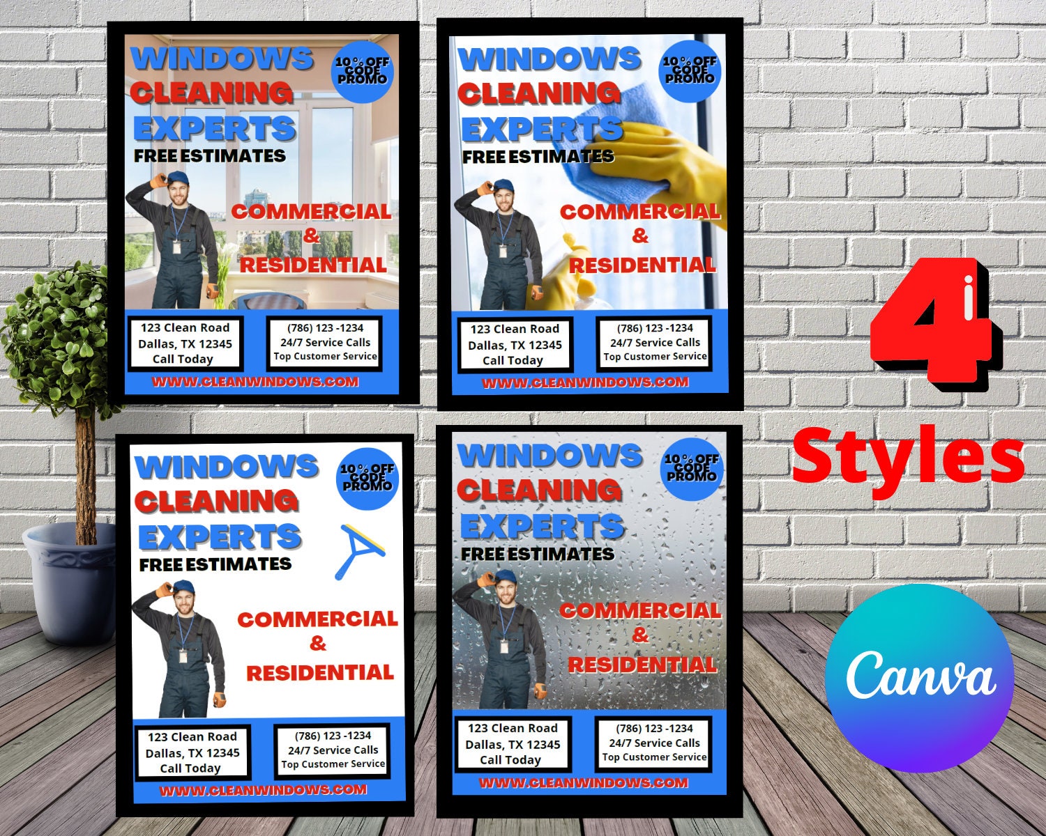 Window Cleaning Invoice Bundle, Window Cleaning Form, Window Flyer ...